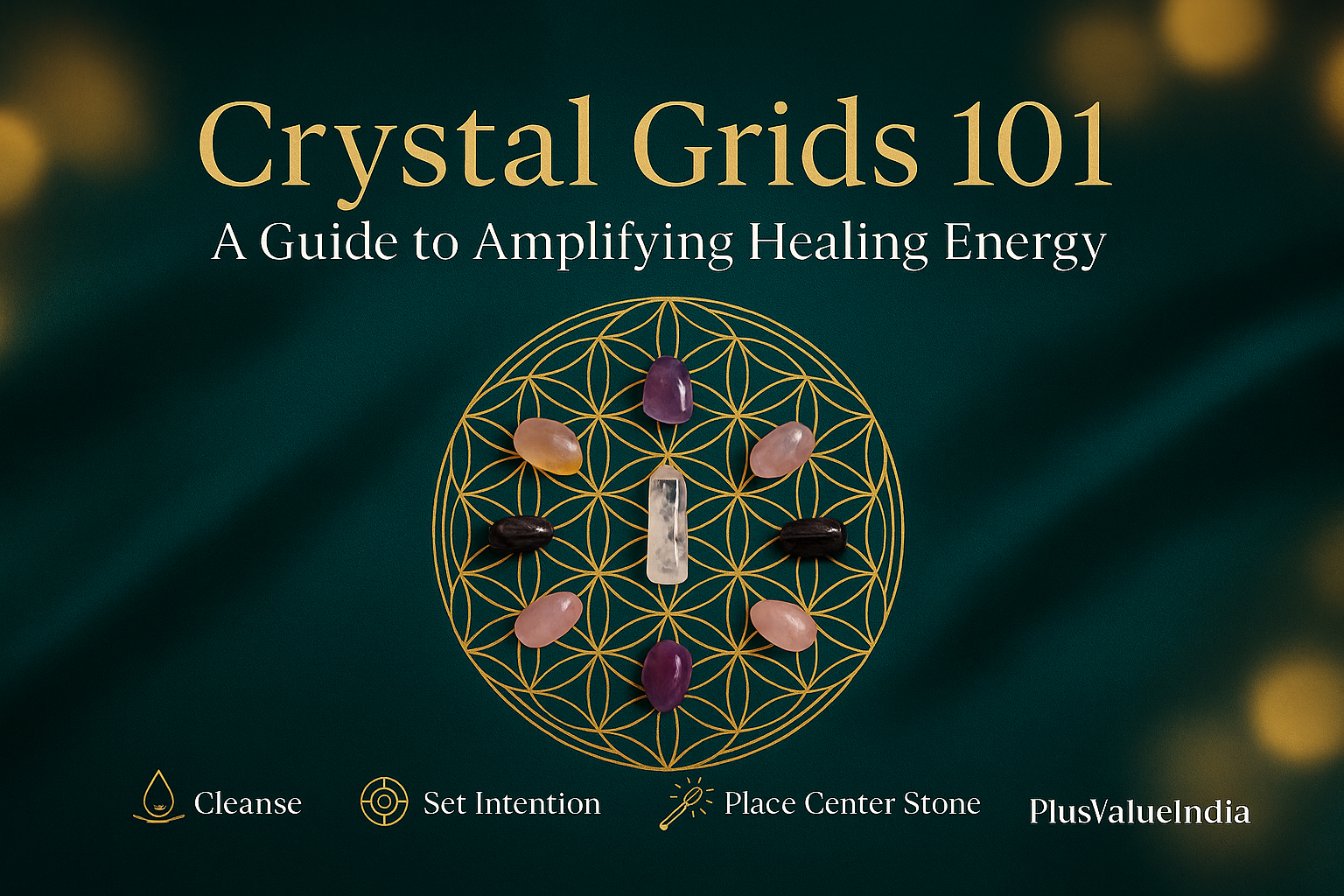 Crystal Grids 101: A Guide to Amplifying Healing Energy – plusvalueindia