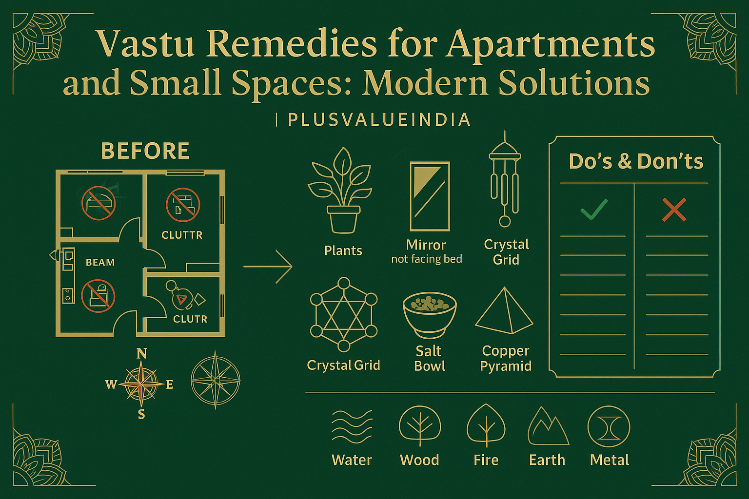Vastu Remedies for Apartments and Small Spaces: Modern Solutions | Plu – plusvalueindia