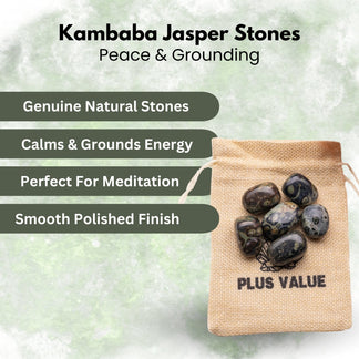 Buy Kambaba Jasper Tumbled Stone for Peace & Grounding – plusvalueindia
